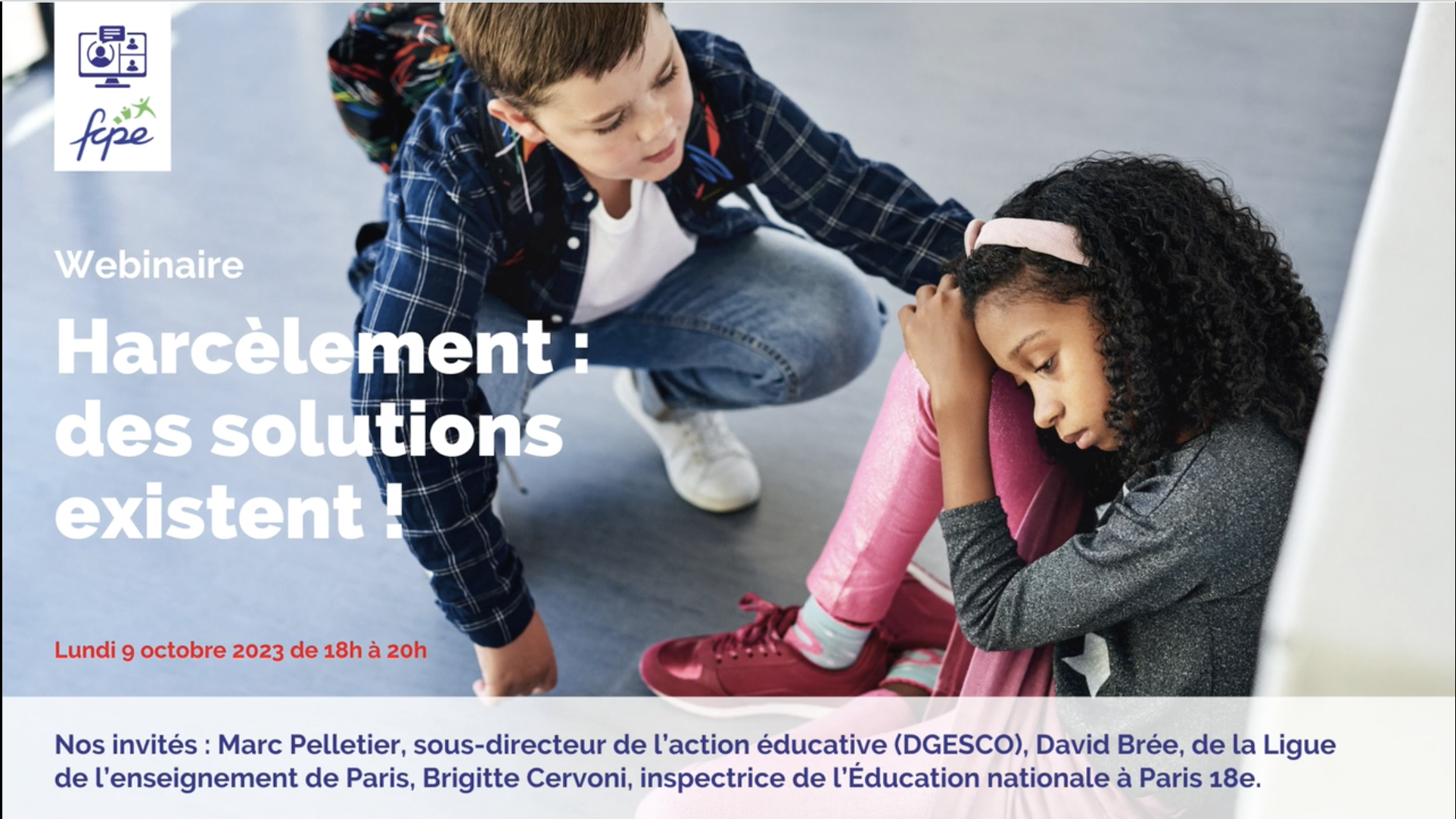 Harcèlement scolaire: des solutions existent | FCPE